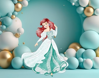 Ariel Cutout, Ariel Cutout Decor, Ariel Party Decoration Theme Baby ...