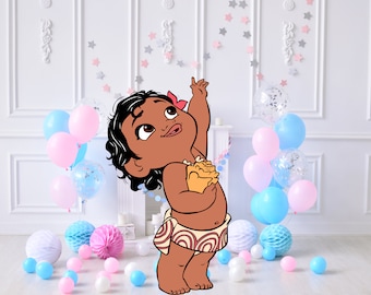 Moana Cutout, Moana Cutout Decor, Moana Baby Party Decoration, Moana ...