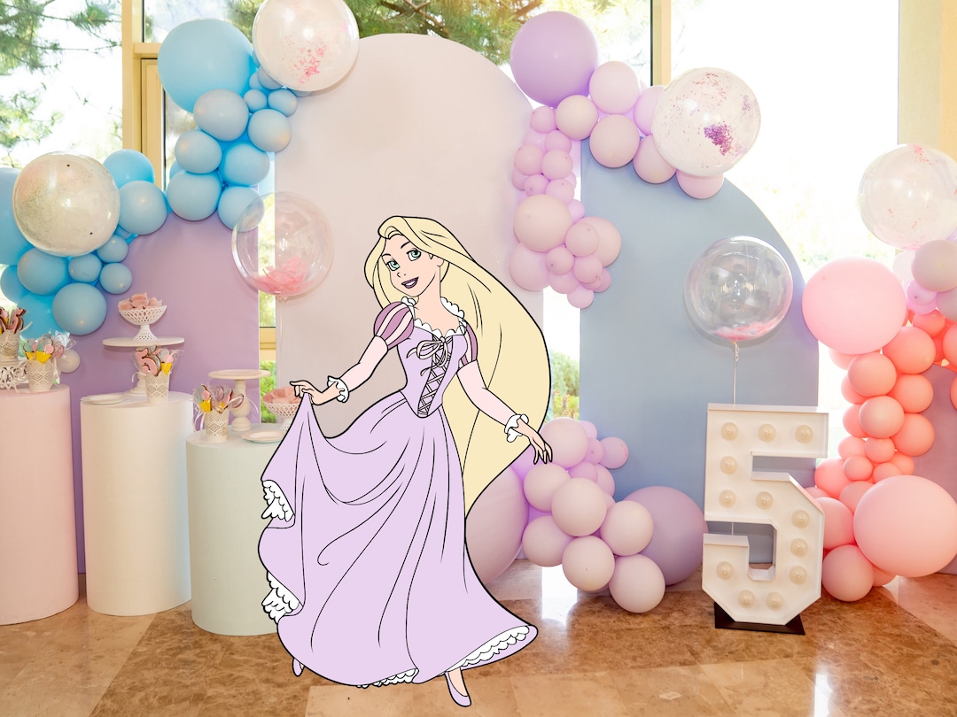 Rapunzel Cutout, Pastel Tangled Big Decor, Rapunzel Party Decoration ...