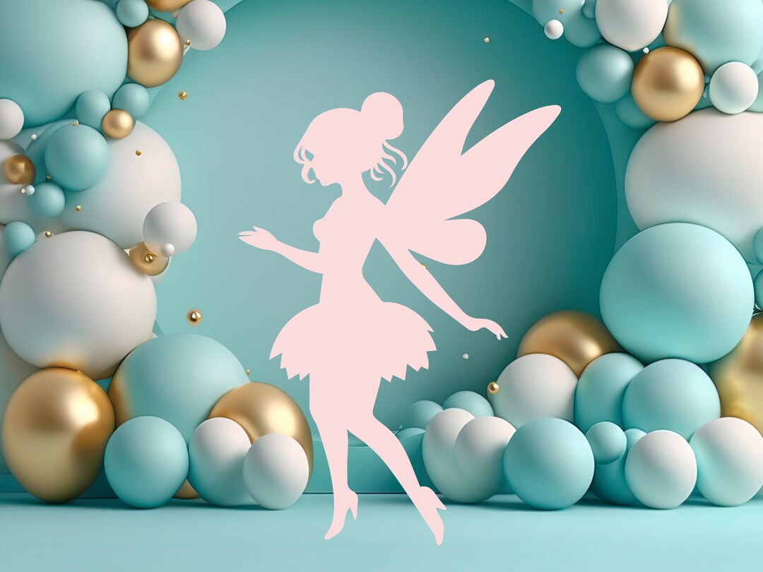 Fairy Silhouette Cutout, Cute Fairy Cutout Decor, Fairy Party ...