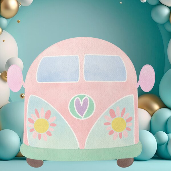 Hippie Van Cutout Party - Etsy