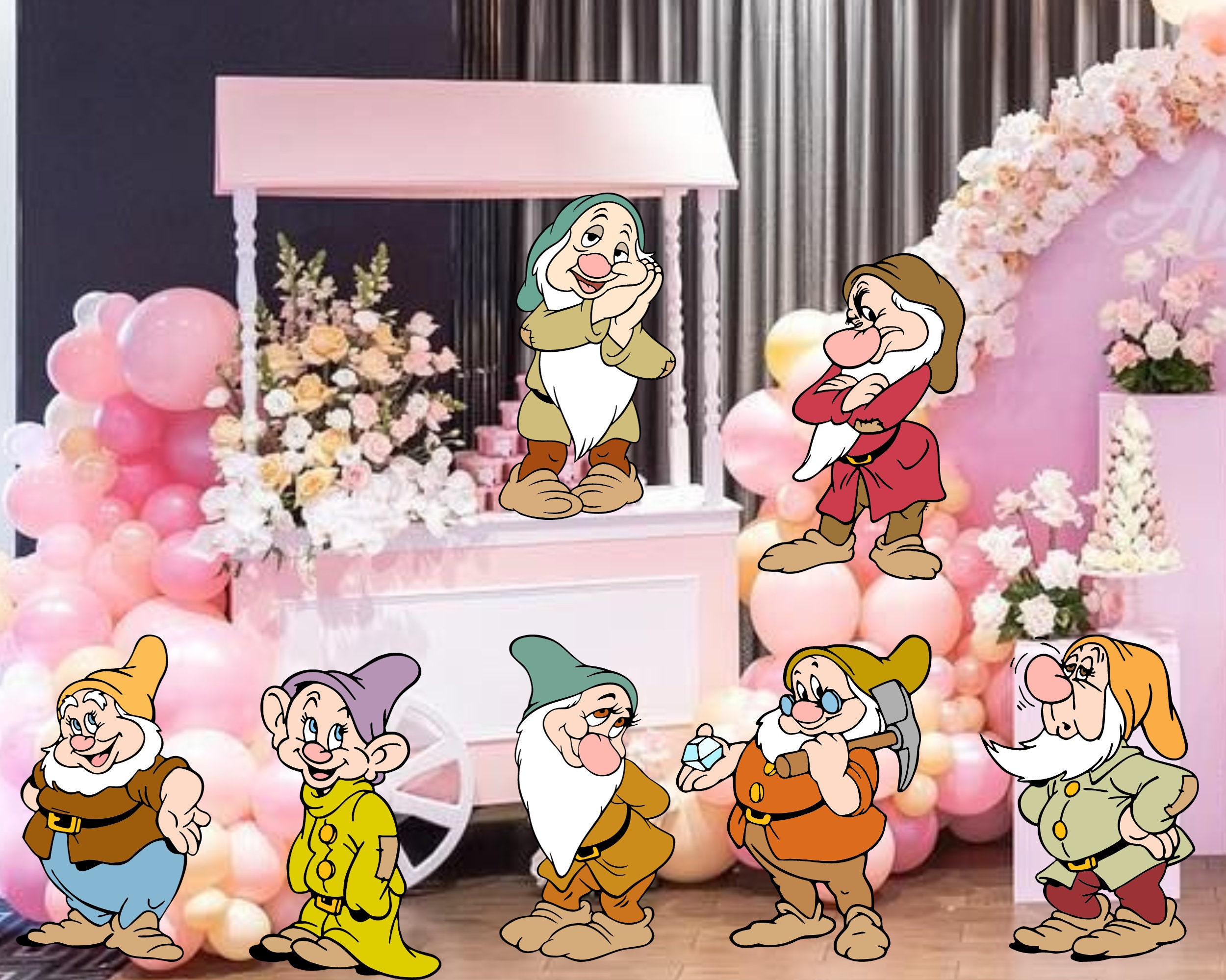 Snow White Themed Centerpieces