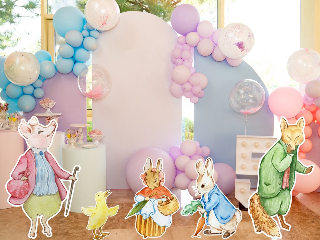 Peter Rabbit Cutout, Peter Characters Animal Backdrop Decor, Woodland ...