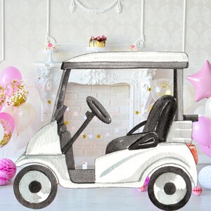 Golf Cart Cutout, Golf Birthday Decor, Golf Party Decoration Theme Baby ...