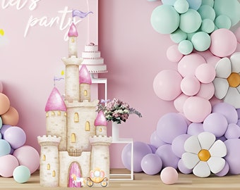 Castle Cutout, Princess Castle Cutout Decor, Princess Party Decoration ...