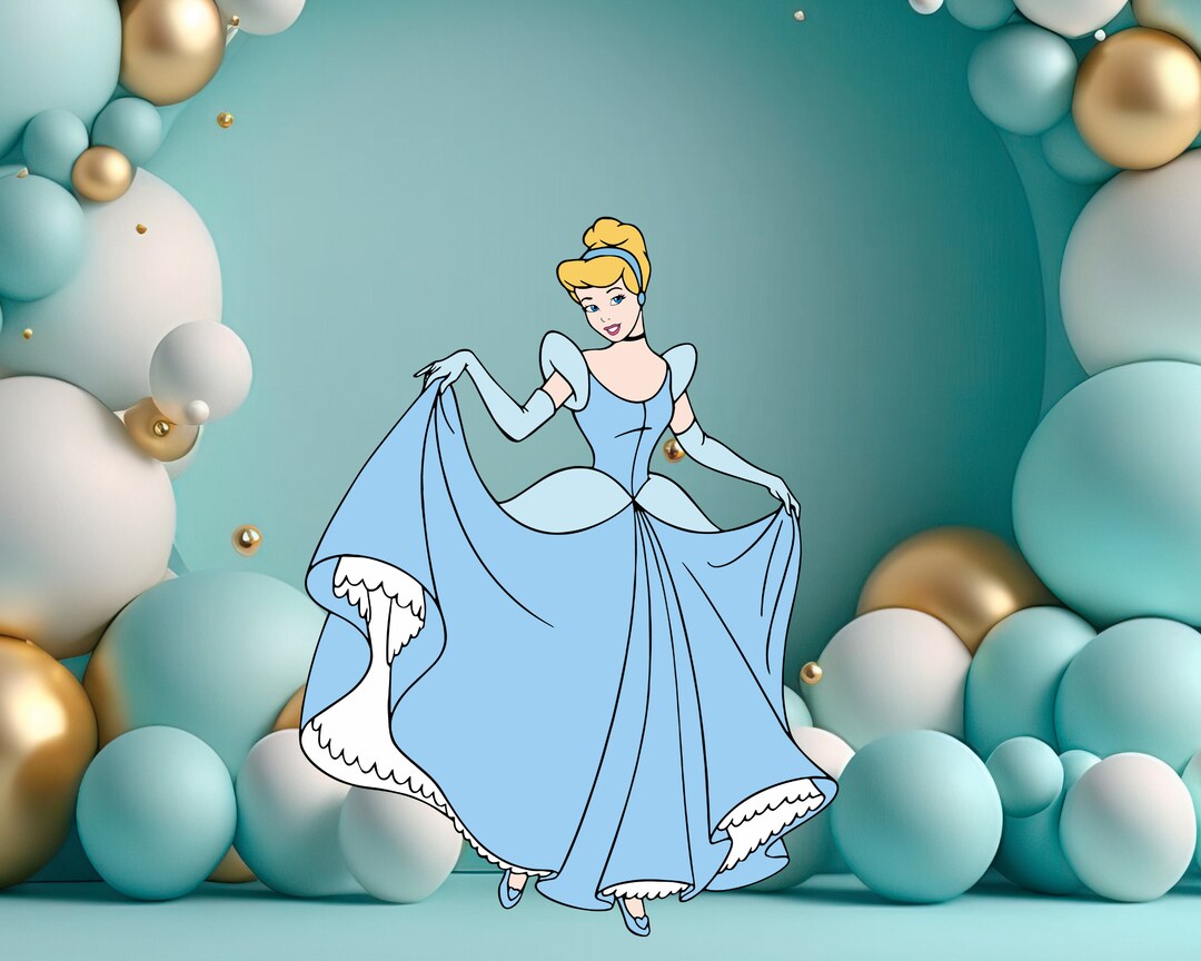 Cinderella Cutout, Cute Princess Cutout Decor, Cinderella Party ...