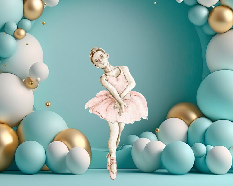 Ballerina Cutout Backdrop Big Decor Ballerina Theme Party - Etsy