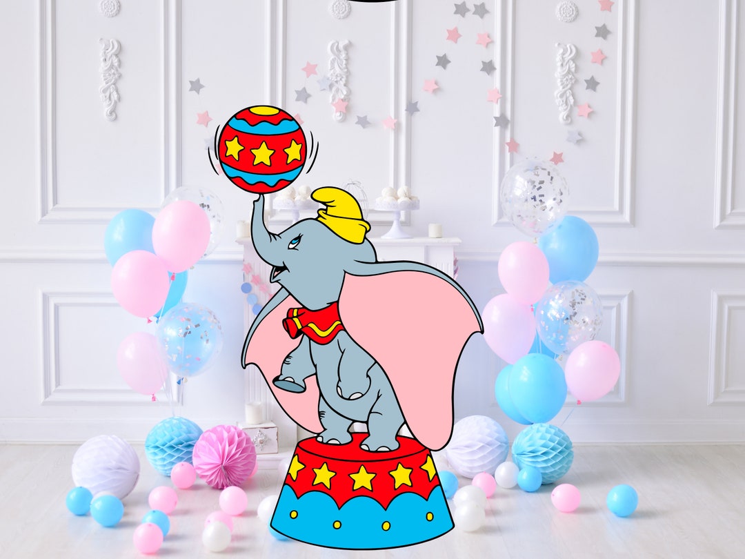 Dumbo Cutout, Backdrop Big Decor, Elephant Theme Party Decoration Baby ...