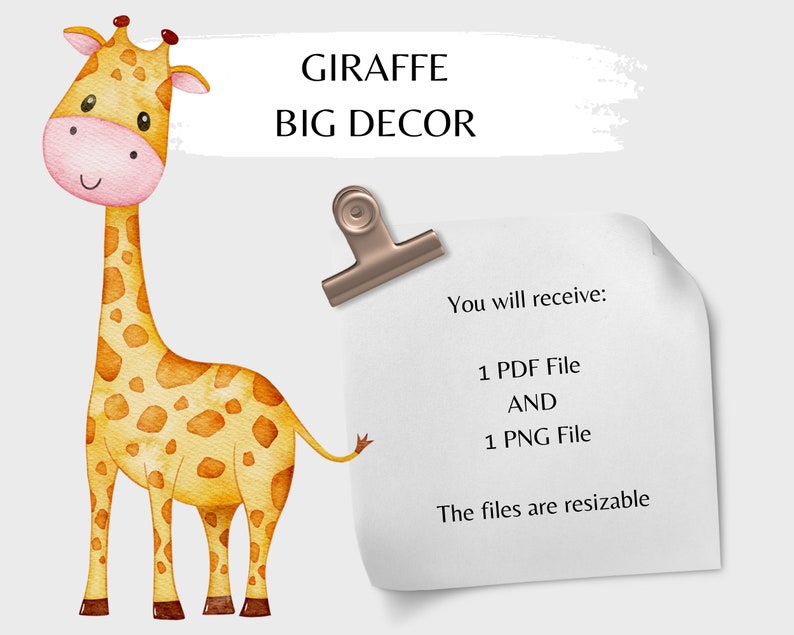 Jungle Animal Cutout Giraffe Cutout Decor Safari Party - Etsy