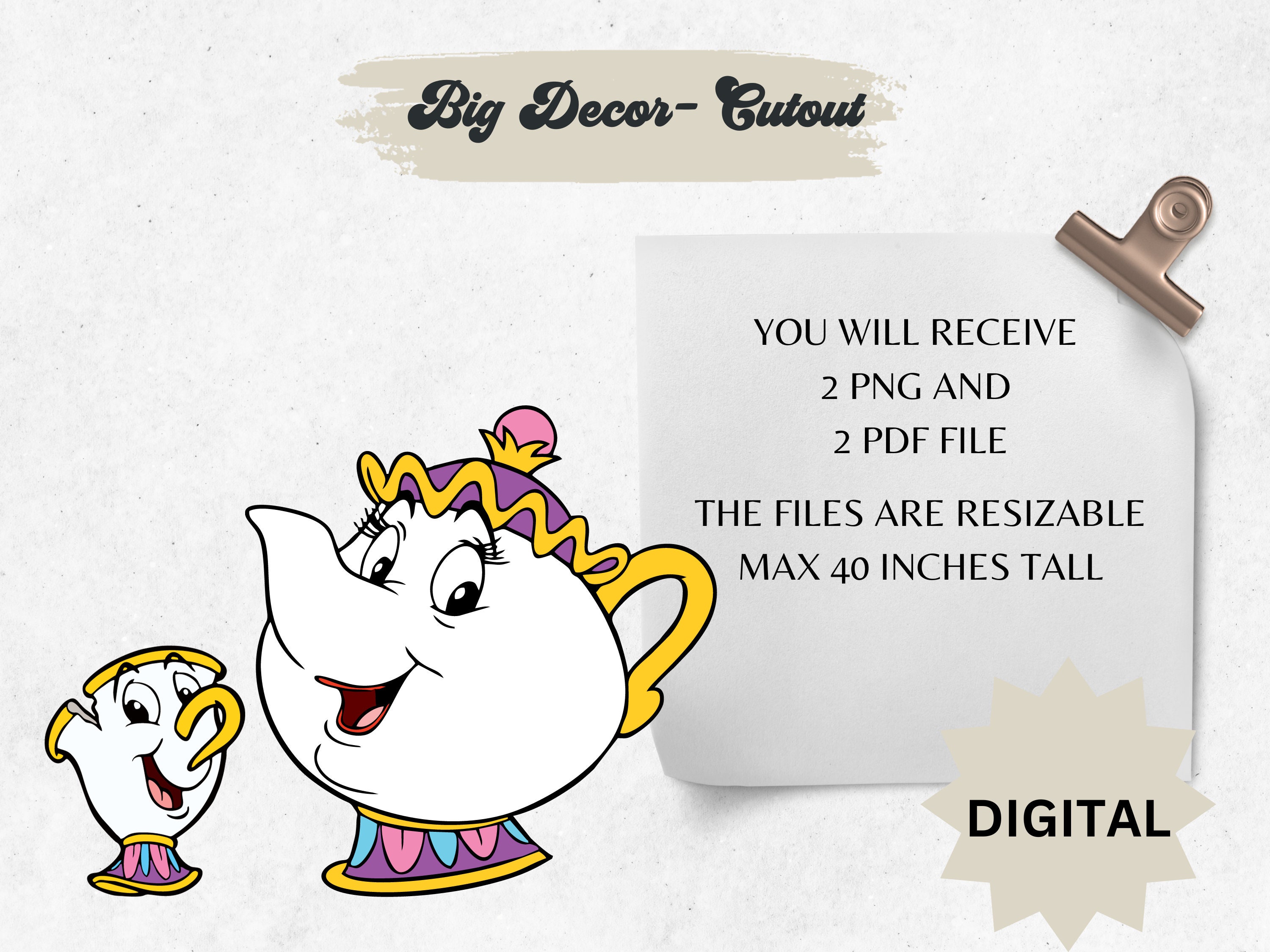 Beauty And The Beast Chip Quotes Cogsworth Quote Etsy