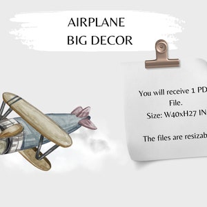 Airplane Cutout, Airplane Big Decor, Car Party Decoration Theme Baby ...