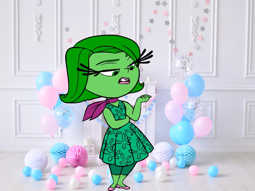 Inside Out Theme Cutout, Disgust Cutout Party Decoration Theme Baby ...