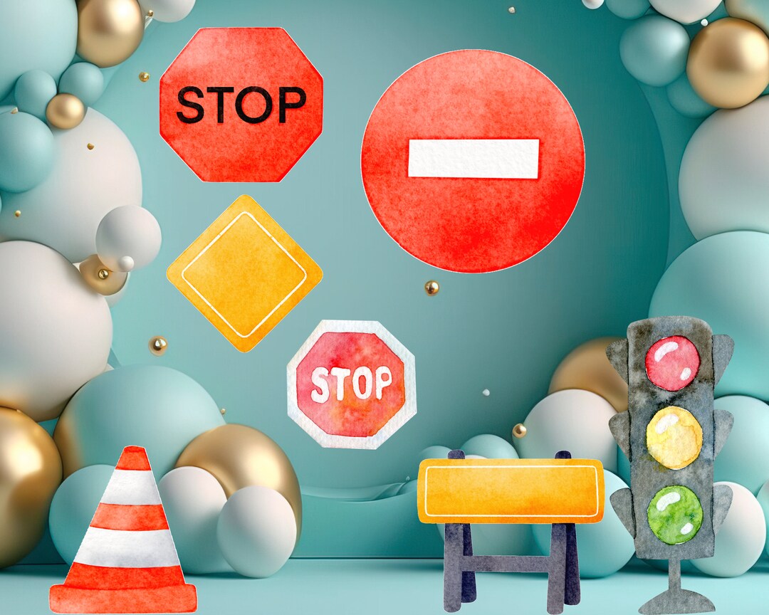 Construction Signs Cutout, Construction Big Decor, Wall Decal, Party ...