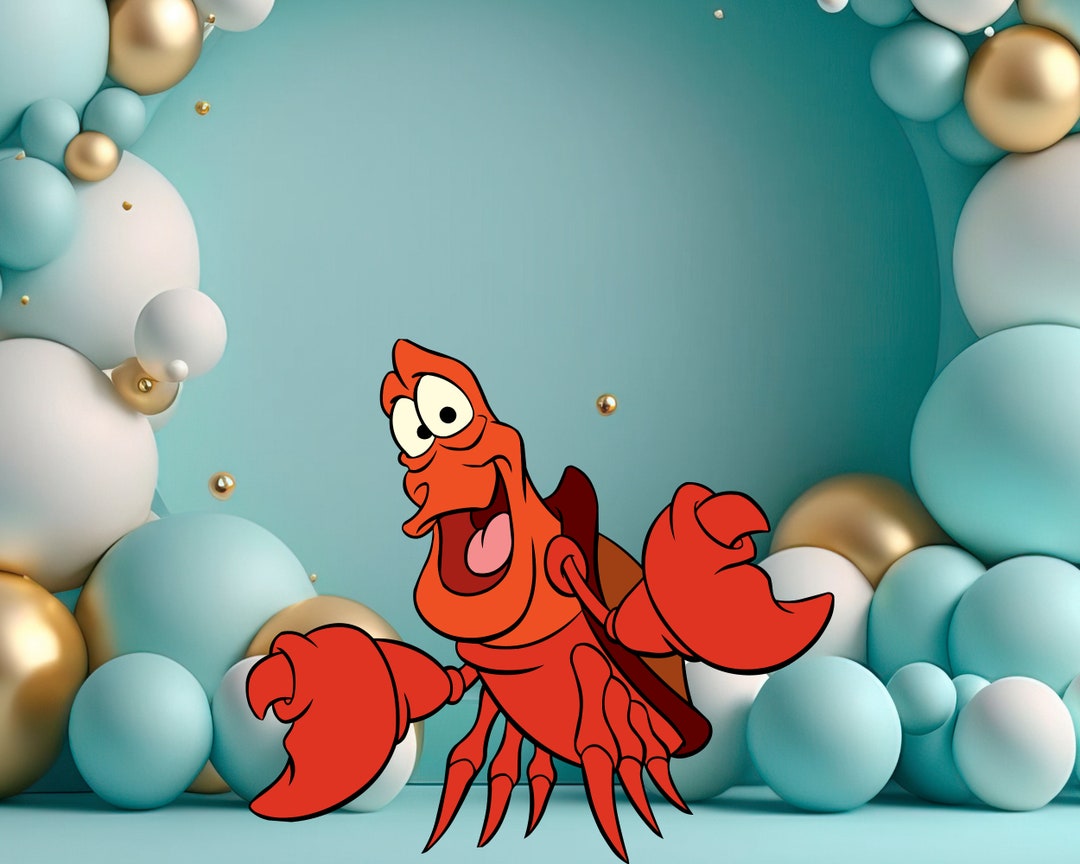 Ariel Sebastian Cutout, Ariel Cutout Decor, Ariel Party Decoration ...