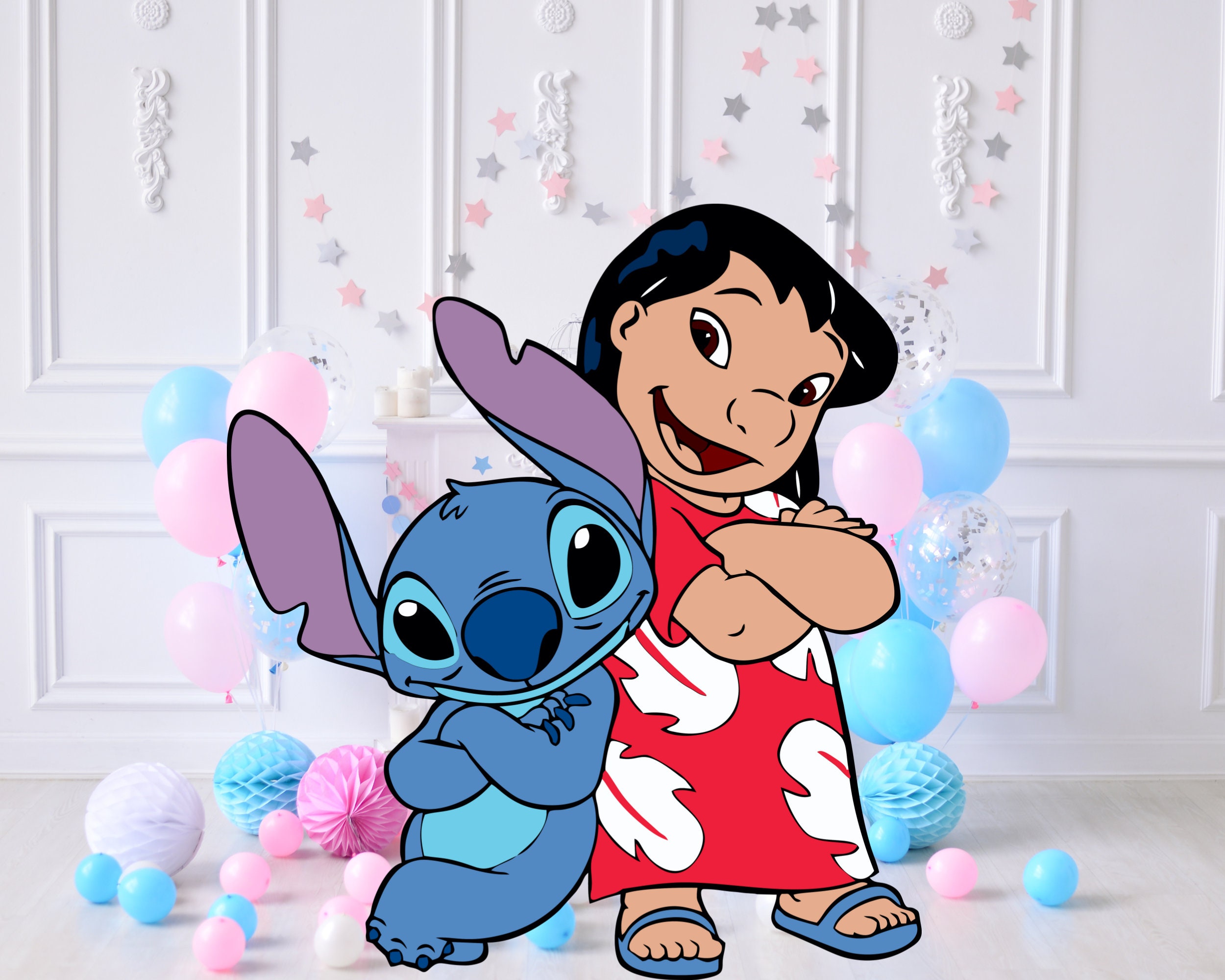 Lilo and Stitch Cutout Lilo and Stitch Big Decor Party - Etsy UK