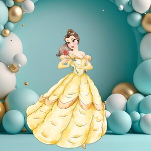 Belle Cutout, Beauty and the Beast Decor, Belle Party Decoration Theme ...