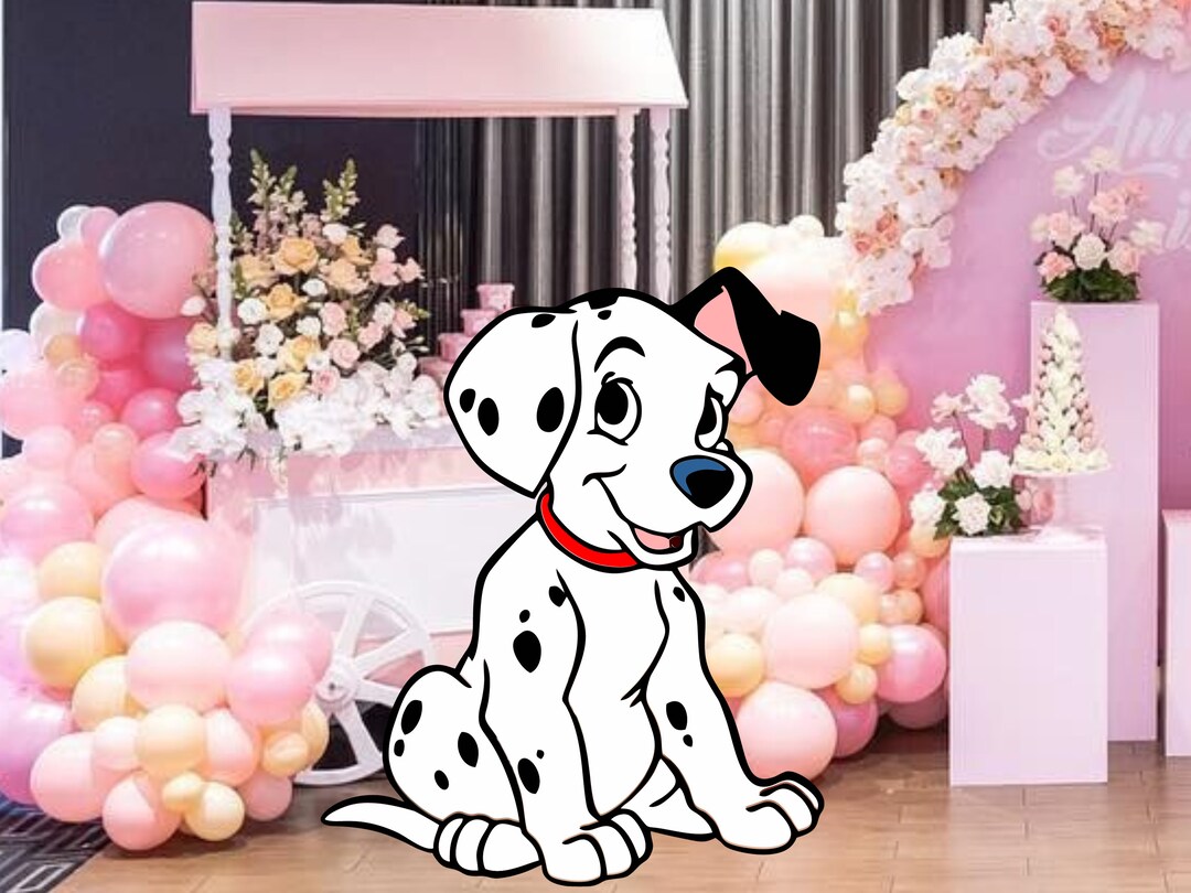 Cute Dog Dalmatian Cutout, Dalmatian Backdrop Decor, Party Decoration ...