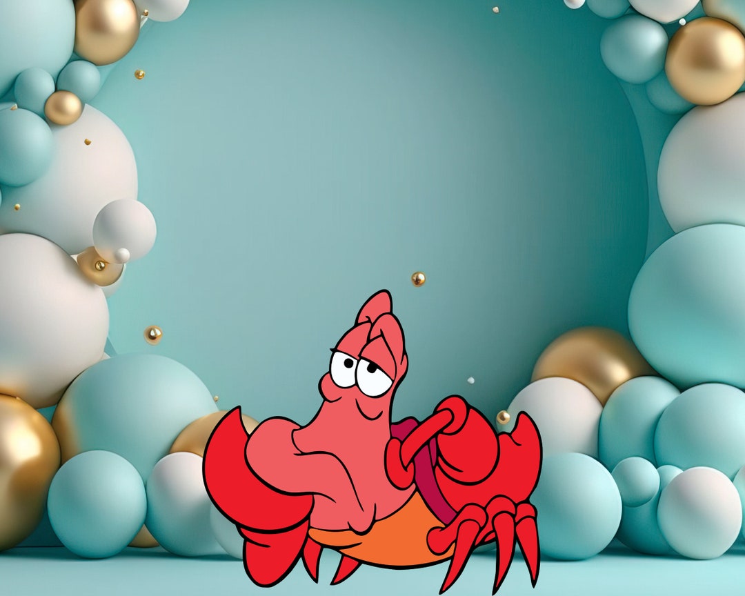 Ariel Sebastian Cutout, Ariel Cutout Decor, Ariel Party Decoration ...