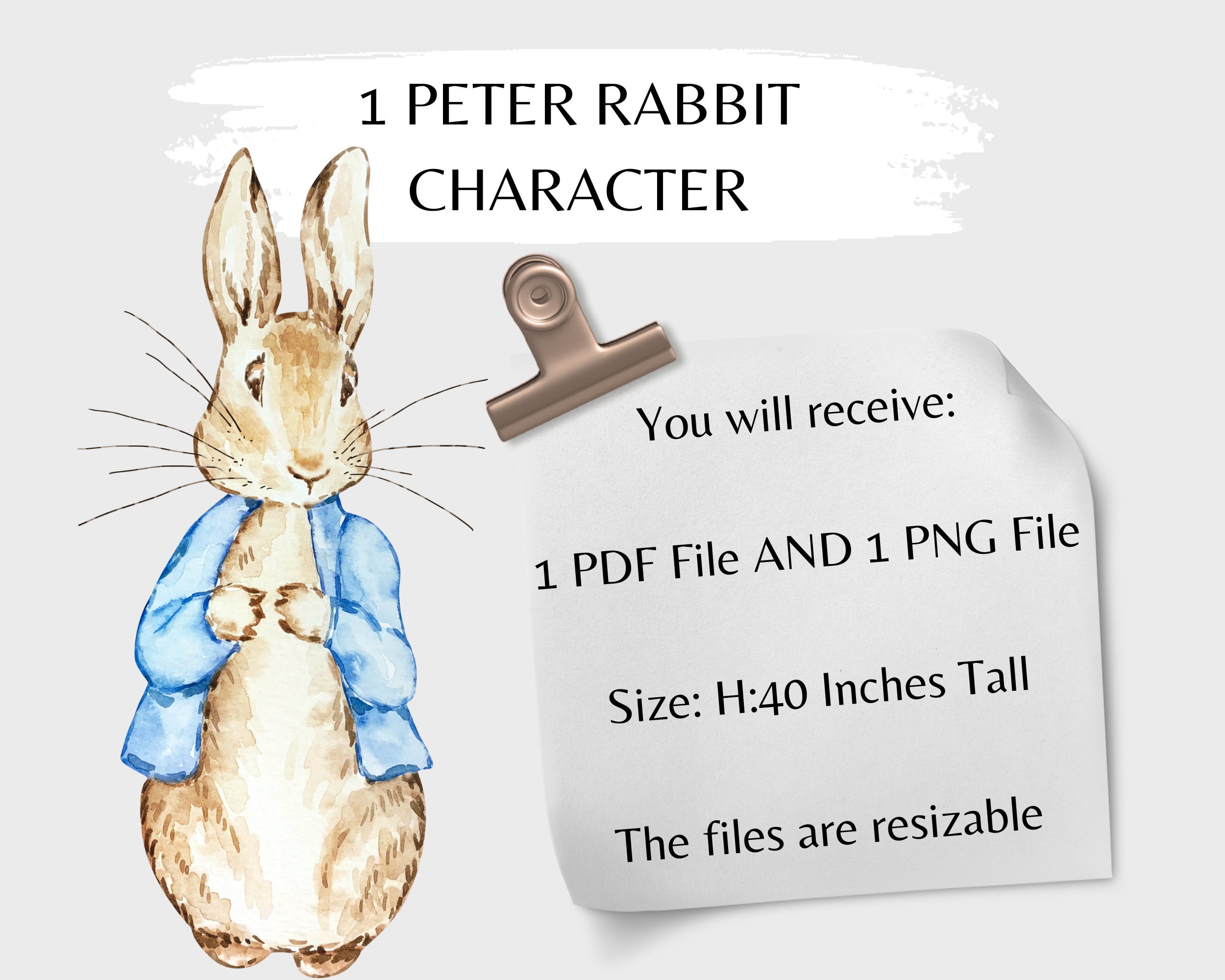 Peter Rabbit Cutoutforest Animal Backdrop Decorwoodland - Etsy UK