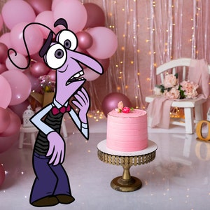 Inside Out Theme Cutout, Fear Cutout Party Decoration Theme Baby Shower ...