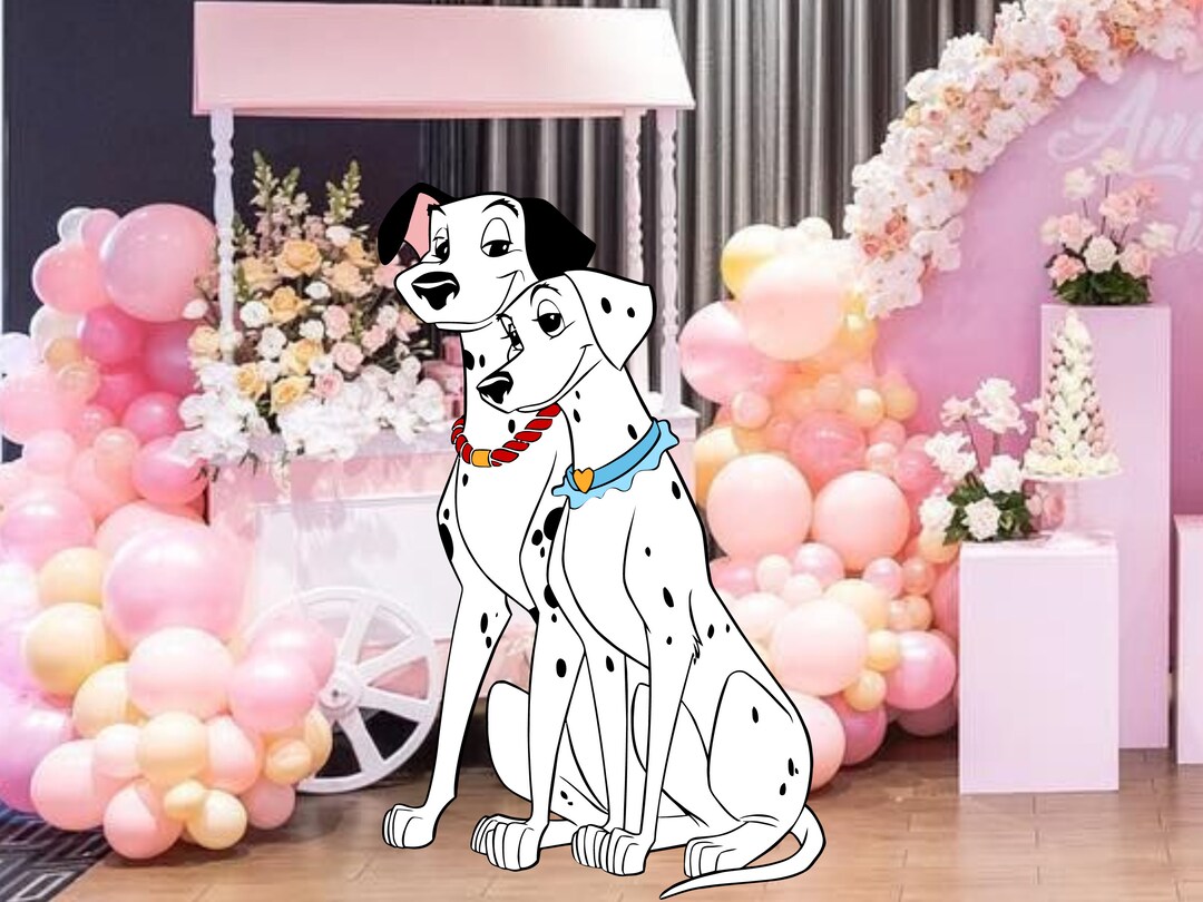Cute Dog Dalmatian Cutout, Dalmatian Backdrop Decor, Party Decoration ...
