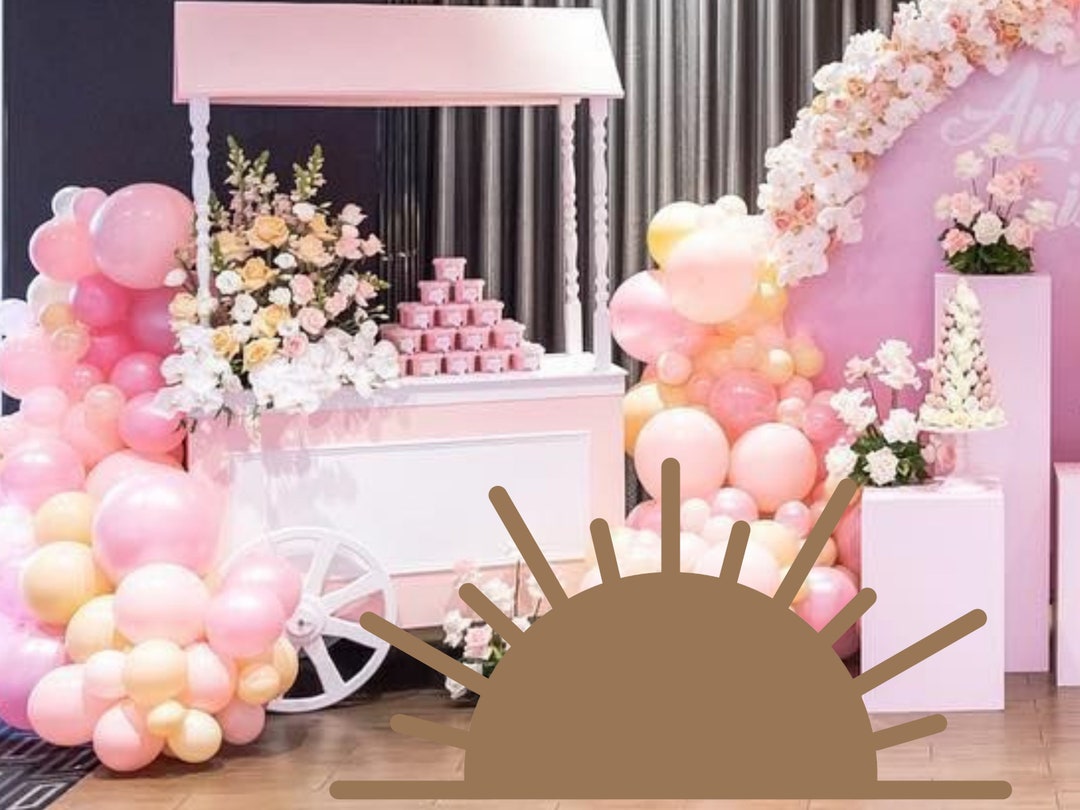 Sun Cutout, Cute Sun Big Decor, Wall Decal, Car Party Decoration Theme ...