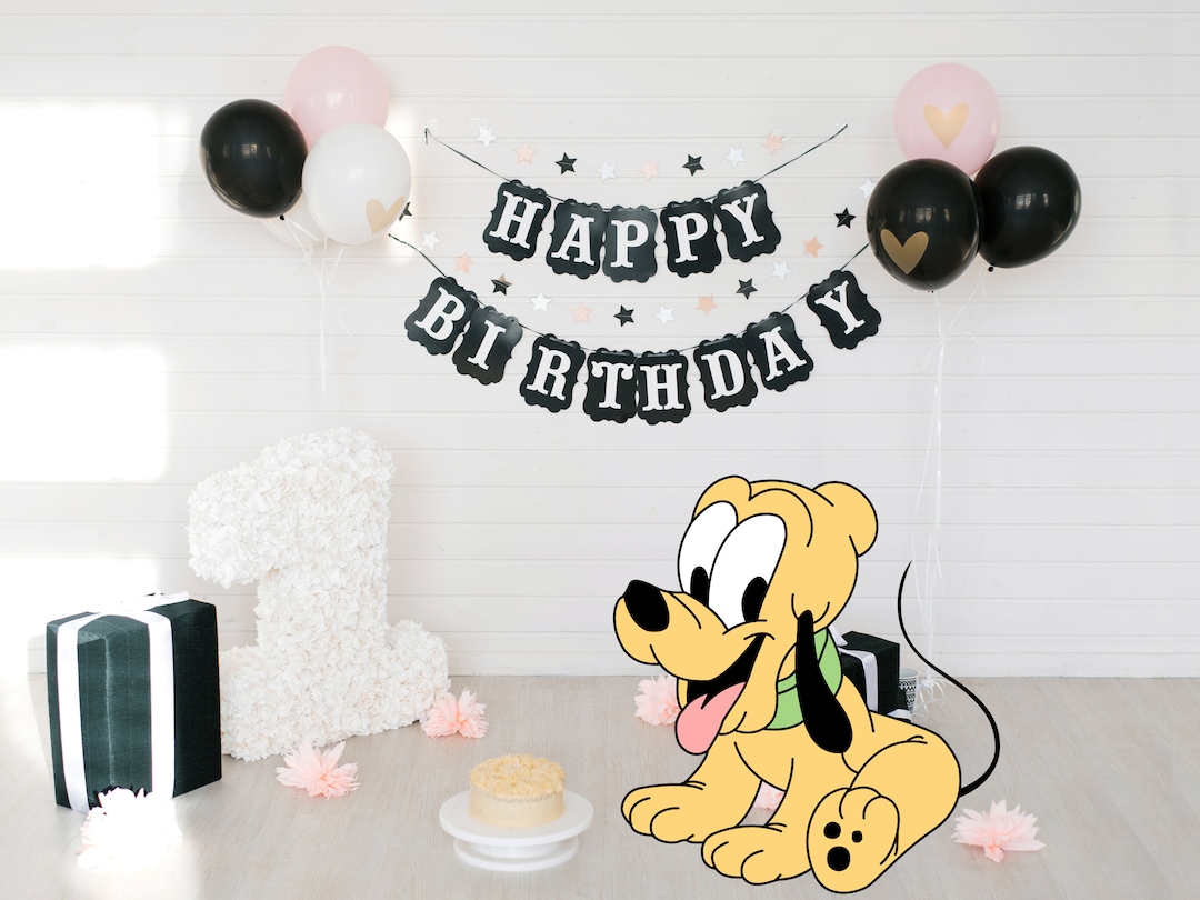 Baby Pluto Cutout, Backdrop Big Decor, Pluto Mouse Theme Party ...