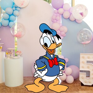 Donald Duck Cutout, Backdrop Big Decor, Donald Duck Theme Party ...