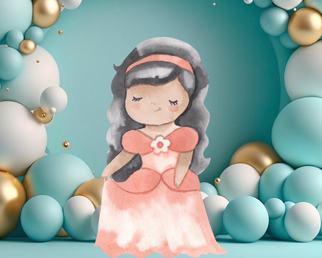 Princess Cutout, Cute Princess Cutout Decor, Princess Party Decoration ...