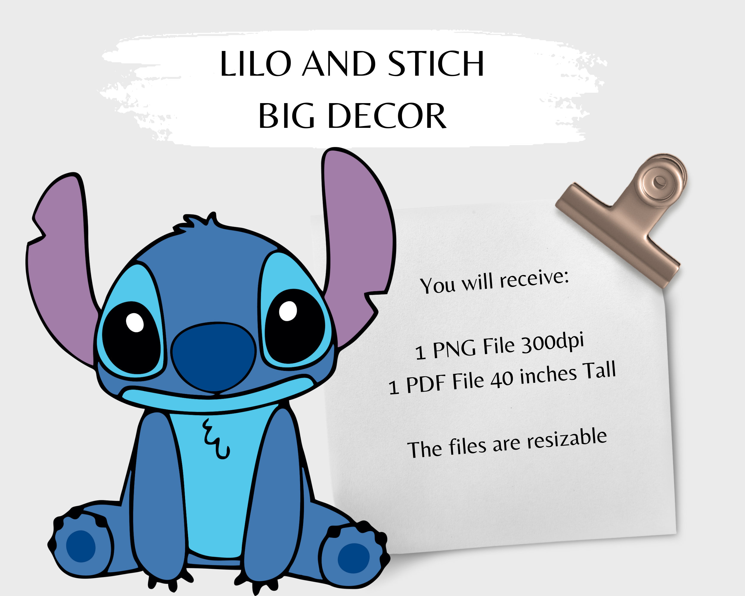 Lilo and Stitch Cutout Lilo and Stitch Big Decor Party - Etsy Australia