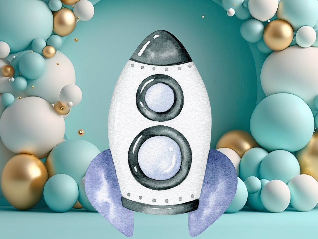 Space Rocket Cutout, Outer Space Cutout Decor, Space Party Decoration ...