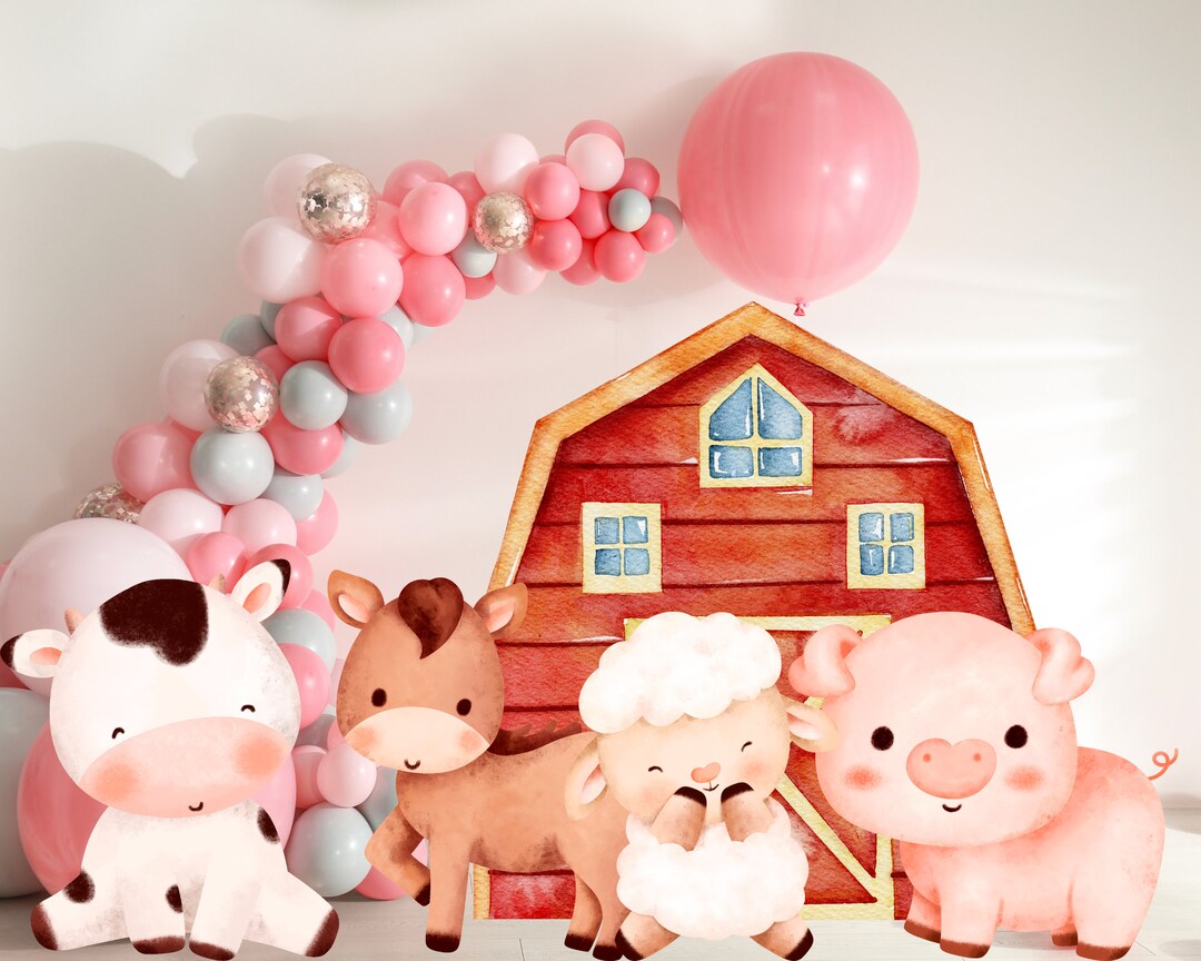 Farm Animals Bundle Cutout, Farm Cutout Decor, Farm Animal Party ...