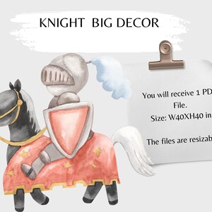 Knight Cutout, Cute Knight Cutout Decor, Knightv Party Decoration Theme ...