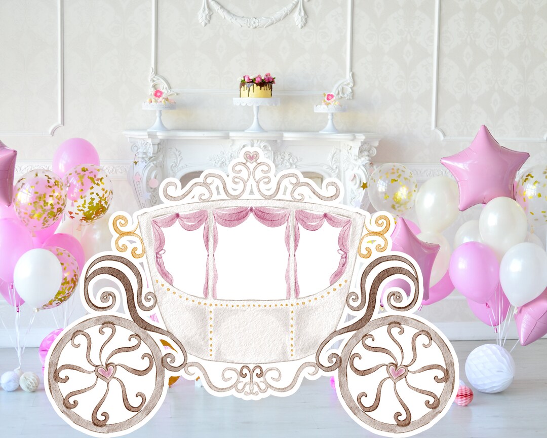 Carriage Cutout, Princess Carriage Cutout Decor, Princess Party ...