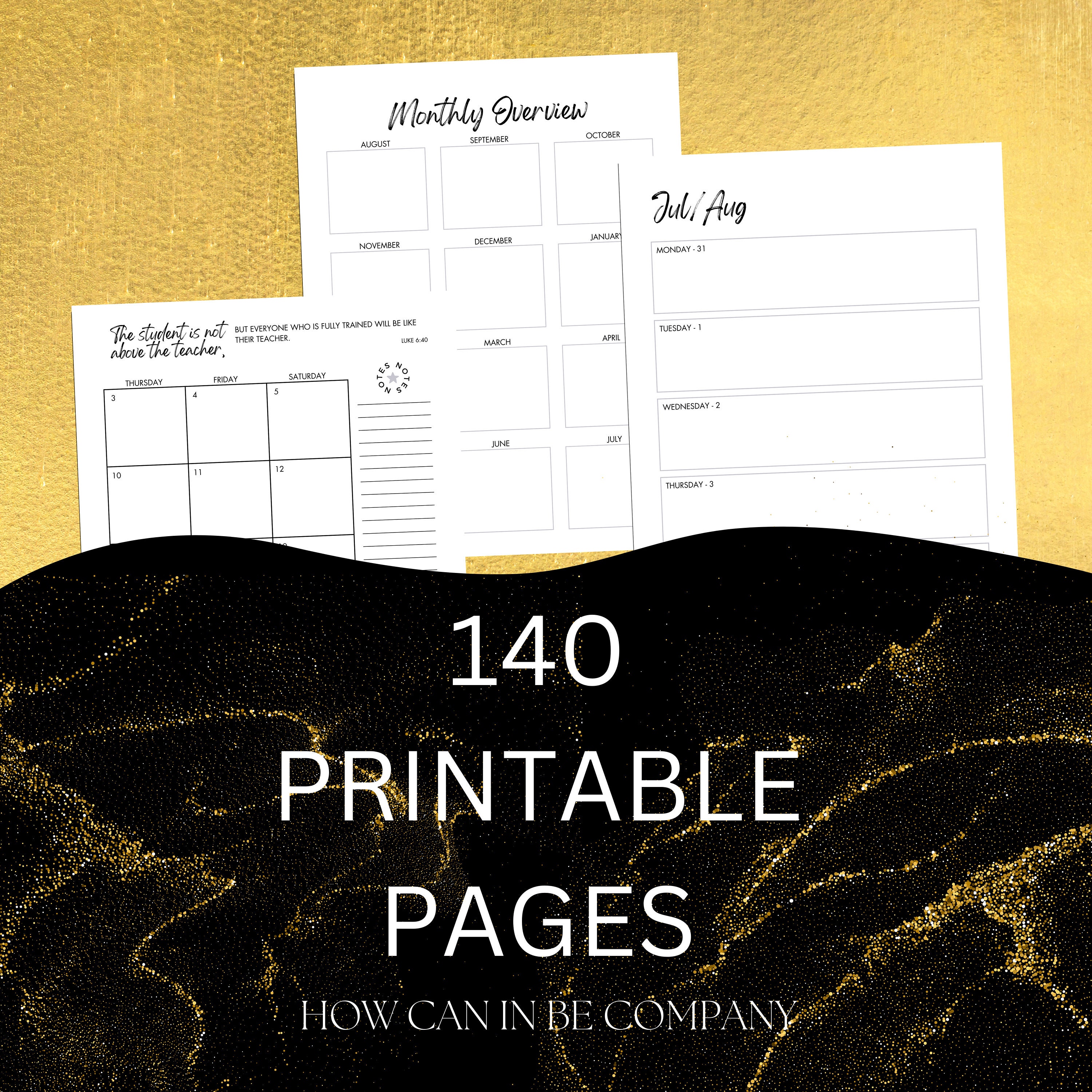 2023-2024 Bible Verse Teacher Planner, School Planner, Teacher Planner ...