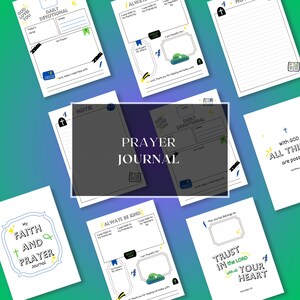 Kids Prayer Journal Printable Pdf Faith Journal for Boys Kids ...