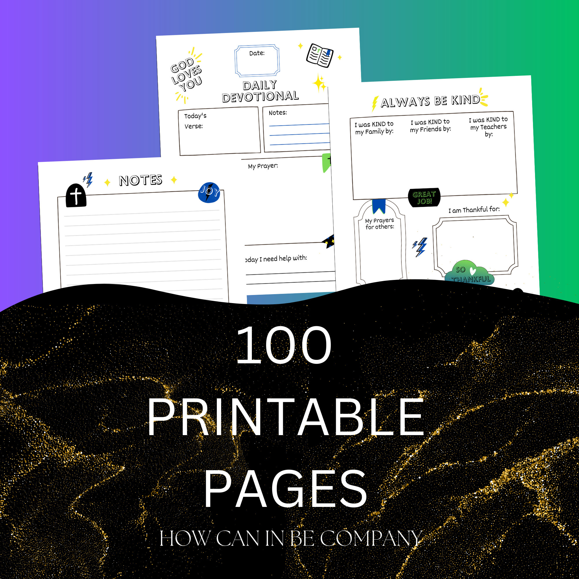 Kids Prayer Journal Printable Pdf Faith Journal for Boys Kids ...