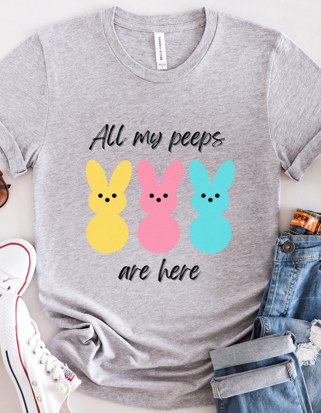 All My Peeps Are Here Shirt, All My Peeps, Peeps Shirt, Easter Shirt ...