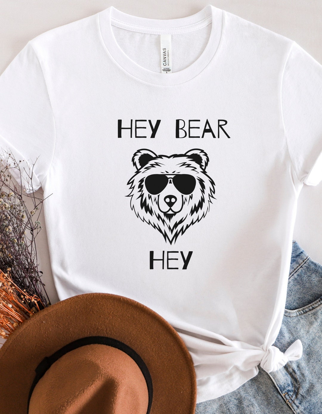 Hey Bear Hey Shirt, Hey Bear Shirt, Hiking Shirt, Hey Bear Tee, Bear ...