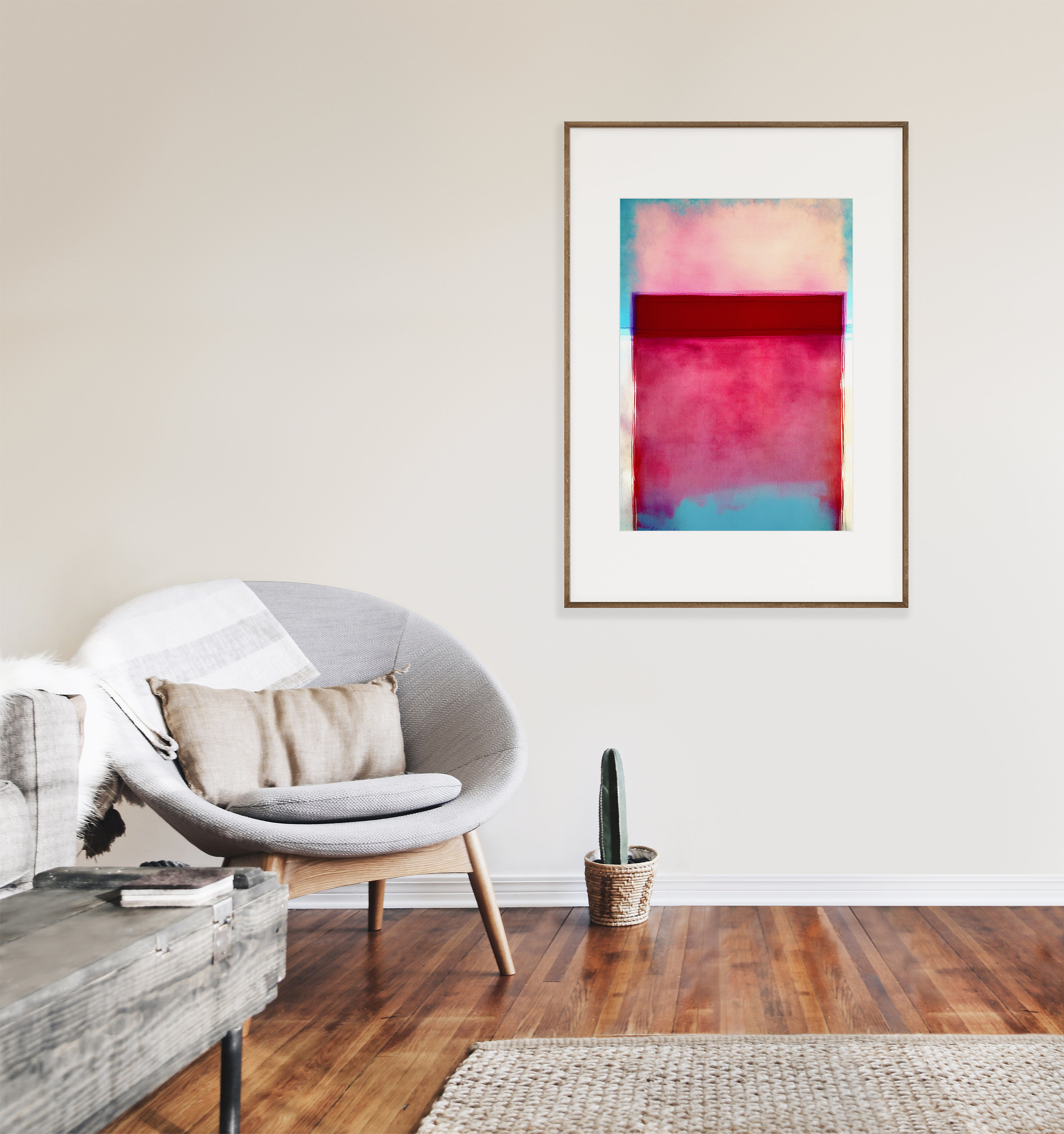 Rothko Style Art, 2 Piece Set, Watercolor Prints, Bedroom, Abstract ...