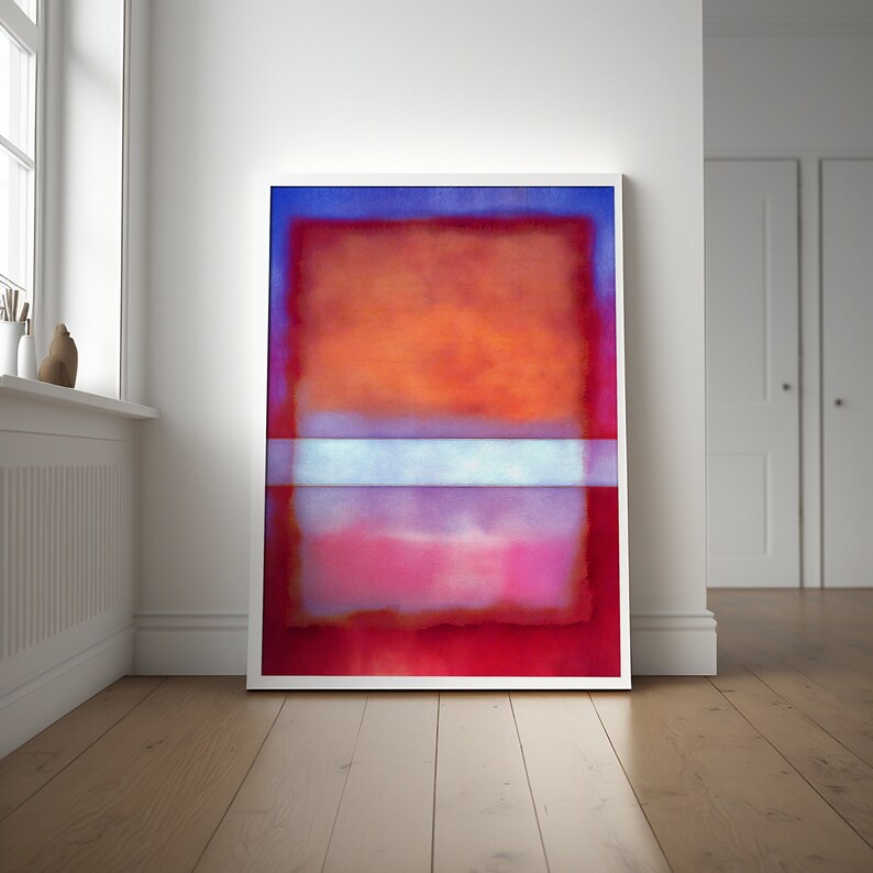 Rothko Style Art, 2 Piece Set, Watercolor Prints, Bedroom, Abstract ...