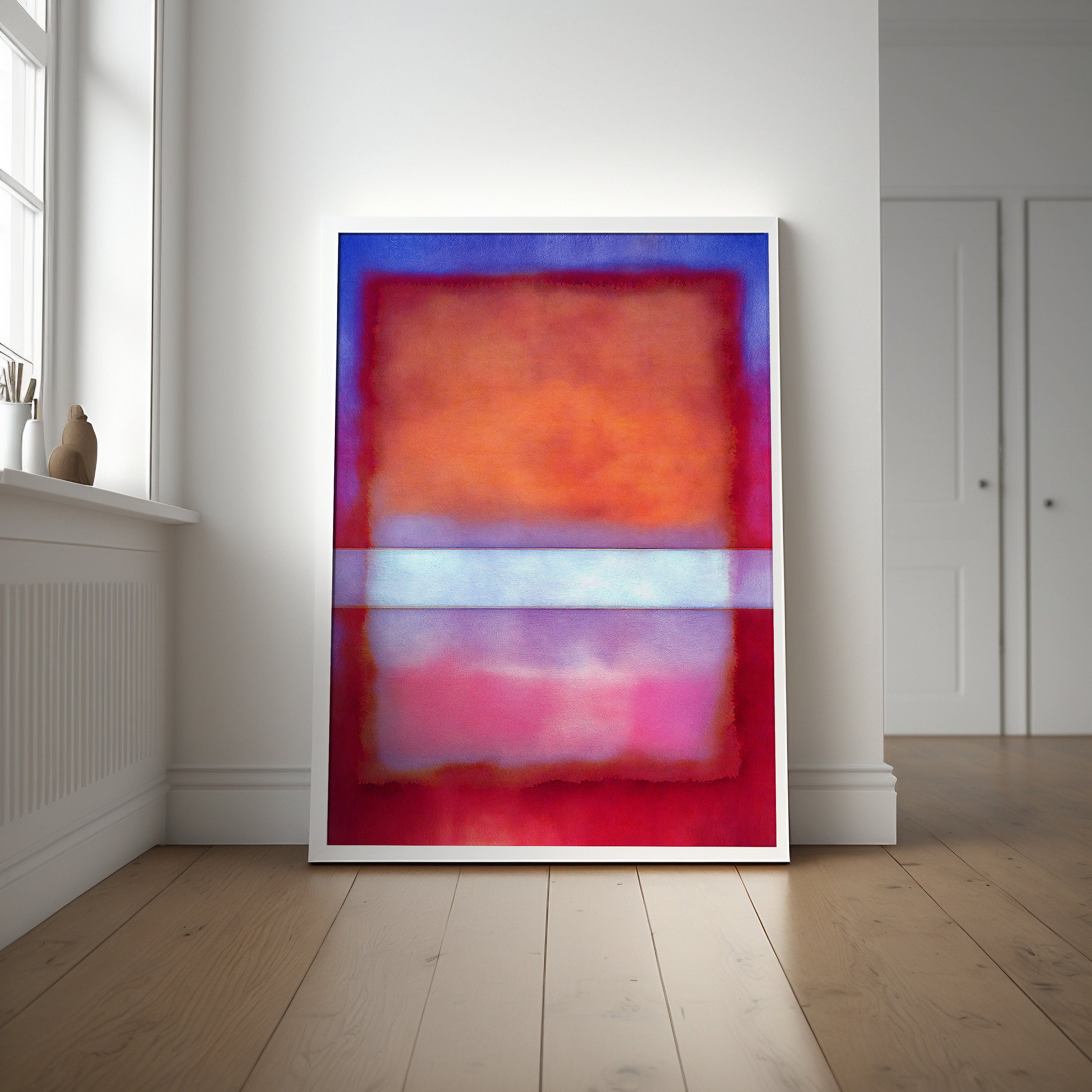 Rothko Style Art, 2 Piece Set, Watercolor Prints, Bedroom, Abstract ...