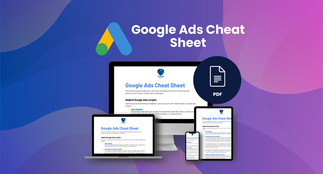 Google Ads Cheat Sheet Google Ads Tips to Improve Campaign Performance Google Ads Campaigns - Etsy