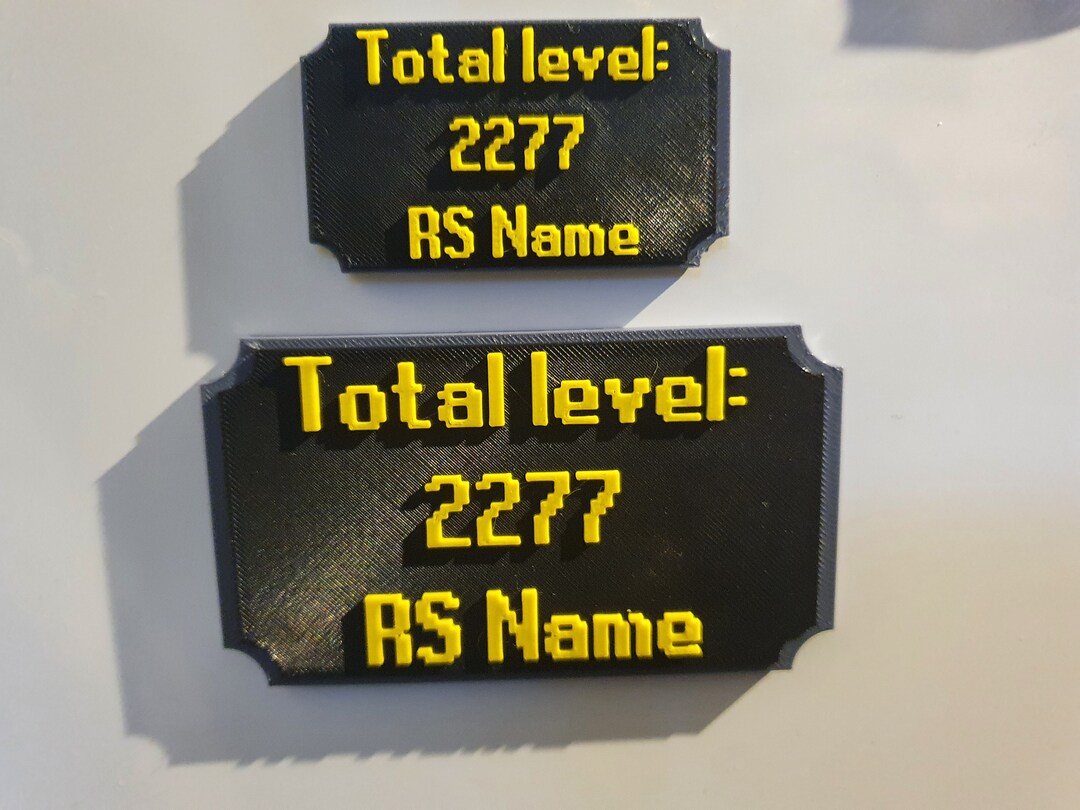 OSRS Inspired Custom Total Lvl Plate Fridge Magnet With NFC Chip That ...