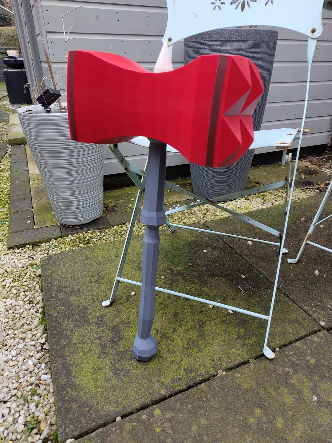 OSRS Inspired Personalisable 3D Printed Dragon Warhammer Lifesize Over ...