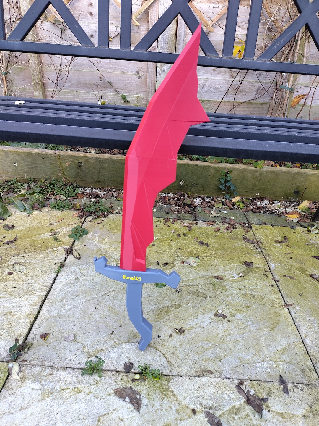 OSRS Inspired Dragon Scimitar With Personalised RS Name Extruded Into ...