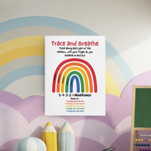 Mindfulness Rainbow Exercise Framed (8.5 X 11) - Etsy