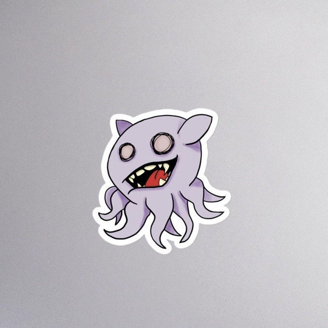 Creepy Face Dumbo Octopus Sticker - Etsy