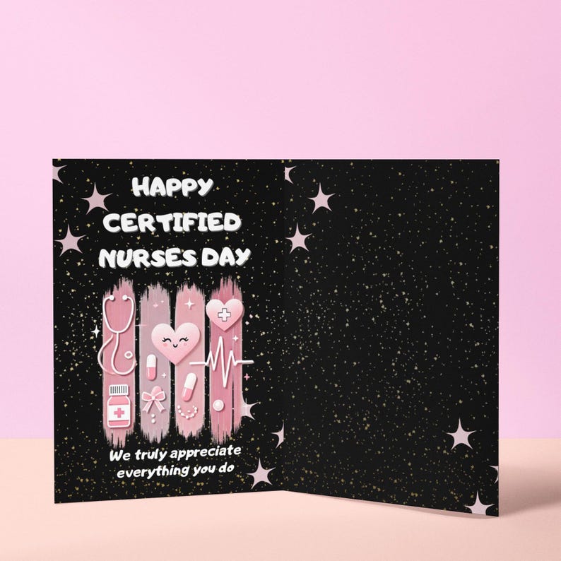 Happy Certified Nurses Day Printable Card Certified Nurses Day Coquette ...