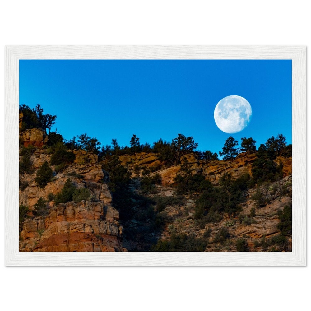 Moon Landscape Artwork, Moon Art, Moon Print, Fine Art Landscape ...